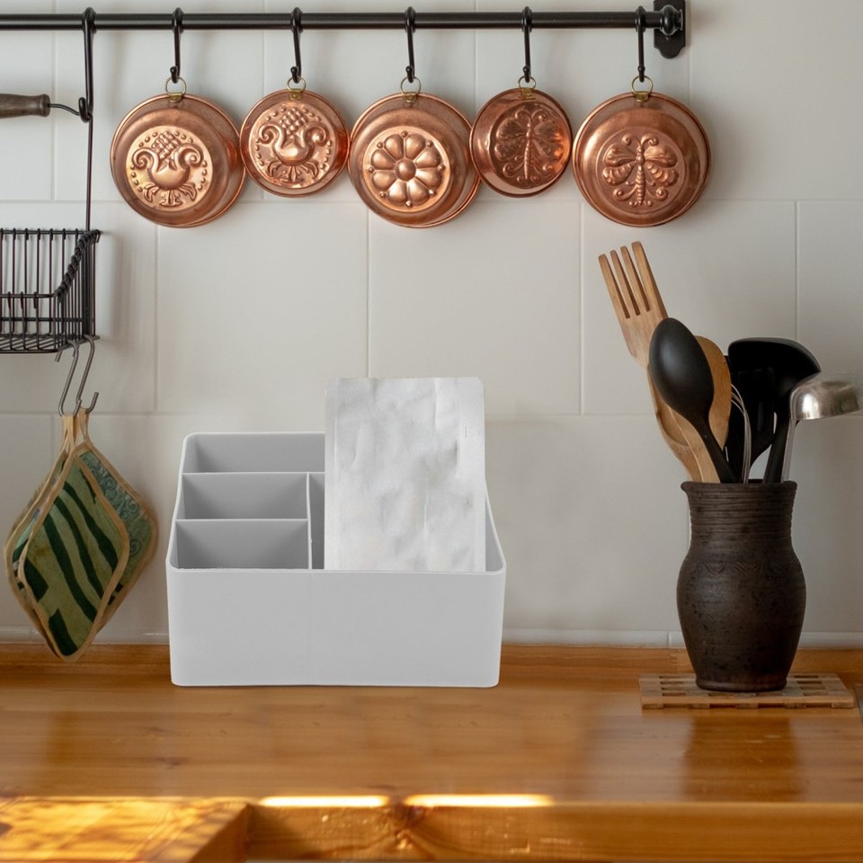 Office Coffee Organizer Condiment Box Cup Holders Station Accessories ...