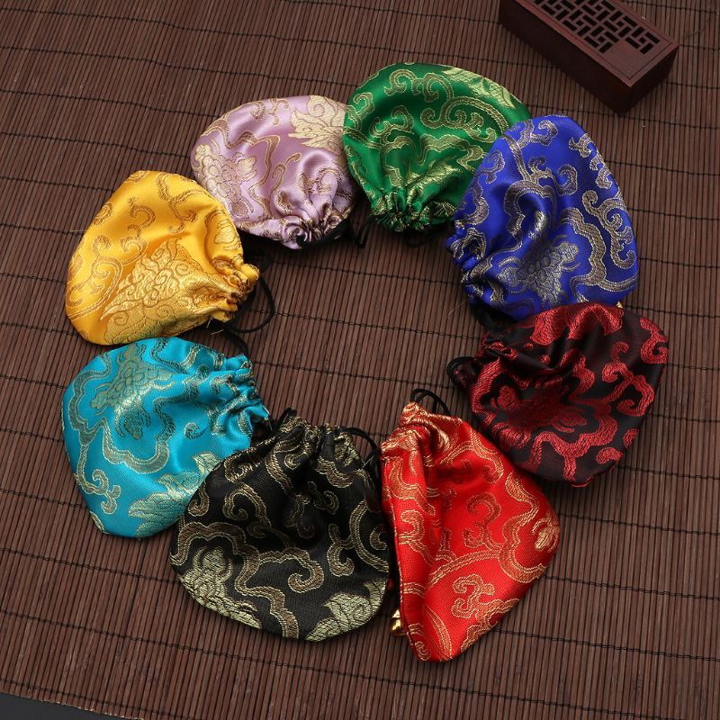 Chinese Embroidery Bag Premium Jewelry Silk Drawstring Bags for Party ...