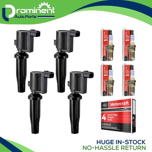 4 Ignition Coil & 4 Motorcraft Spark Plug Set for 09-21 Ford Escape 2 ...