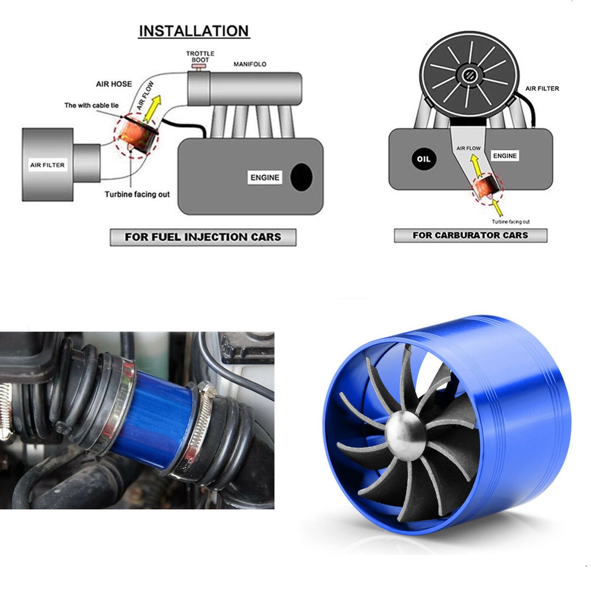 2003 Tiburon Air Intake Tornado