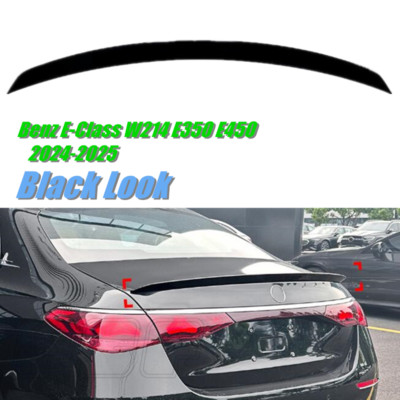 Black For Benz E-Class W214 E350 E450 24-25 Rear Trunk Spoiler Splitter ...
