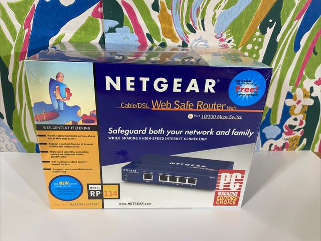 Netgear RP114 100 Mbps 4-Port 10/100 Wireless Router (RP114NA) for sale ...