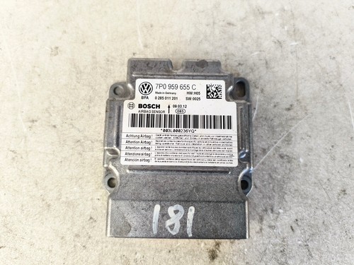 11-14 VOLKSWAGEN TOUAREG RESTRAINT DIAGNOSTIC COMPUTER CONTROL MODULE ...