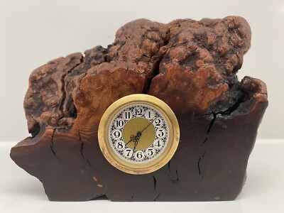 Charles Elkan Wood Desk Clock Small Size 3-1/2” Tall by 4-3/4” wide | eBay