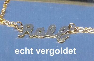 Classy Necklace Ralf Chain Real Gold Plated Name Necklace New | eBay ...