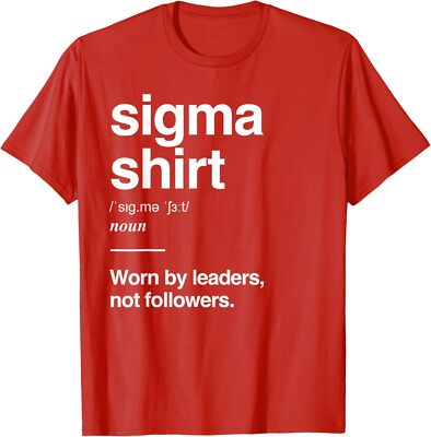 Sigma Male Gen Alpha Slang Lone Wolf Leader Present Unisex T-Shirt | eBay
