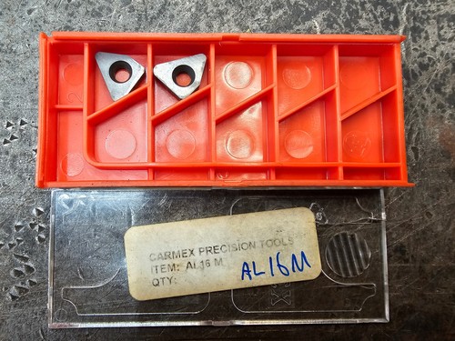 Qty 2 Carmex AL16M Seat Shim Anvil Carbide Laydown Threading Inserts | eBay