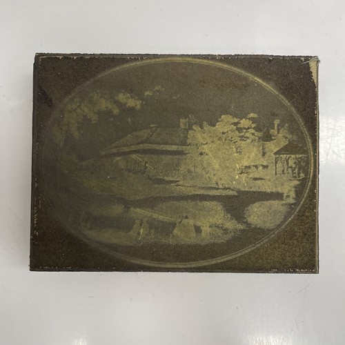 ORIGINAL VINTAGE LETTERPRESS PRINTING INK BLOCK Junk Journal Scrap ...