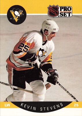 Kevin Stevens 1990 Pro Set #240 Pittsburgh Penguins RC, UER | eBay