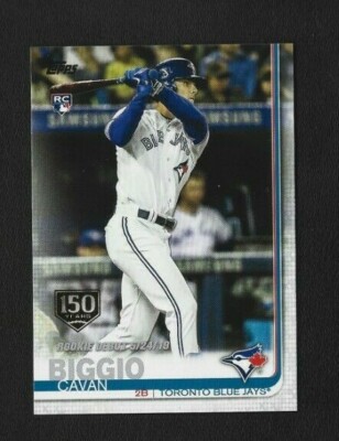 2019 Topps Update Cavan Biggio RC US295 150th Anniversary Stamp ...