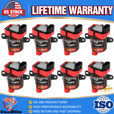 8Pack Round Ignition Coil UF262 For Chevy Silverado 1500 2500 GMC 4.8L ...