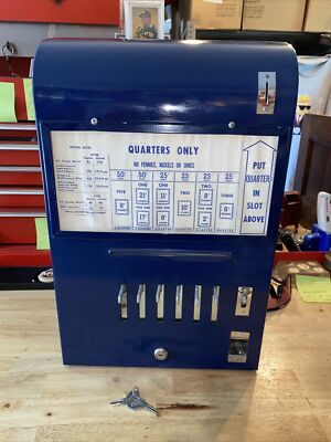 Vintage Stamp Vending Machine Post Office Antique Metal Postal Service ...