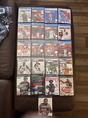 NBA 2K - NBA LIVE game collection lot playstation, New PS2, PS3, PS4 ...