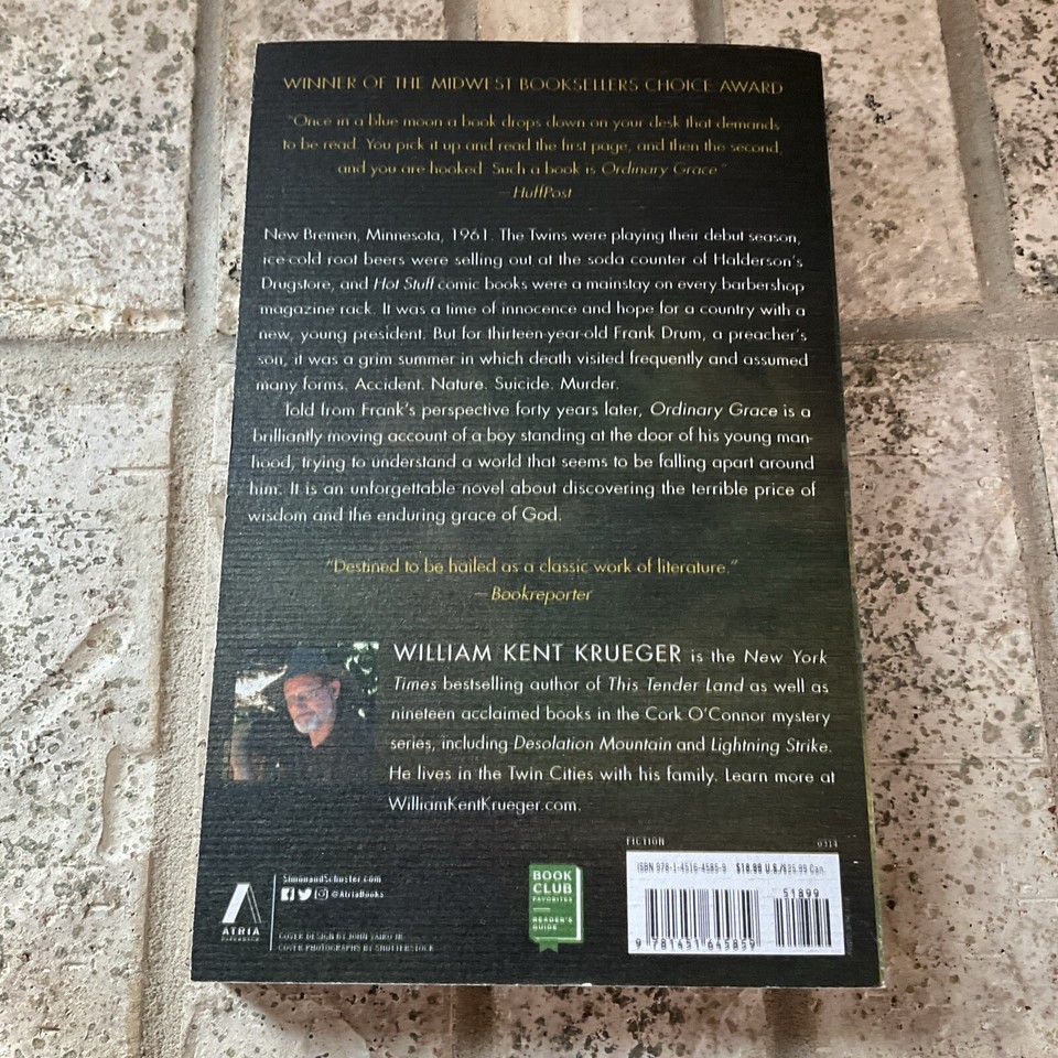 Ordinary Grace: A Novel by William Kent Krueger Paperback 2014 NEW ...