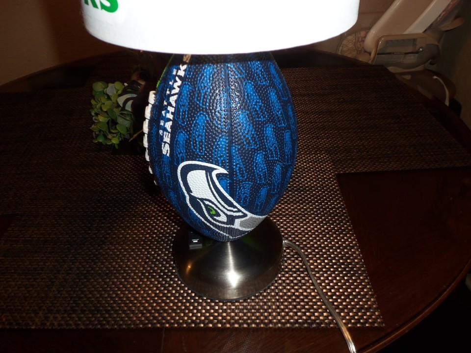 SEATTLE SEAHAWKS FOOTBALL TABLE LAMP (HANDCRAFTED) | eBay