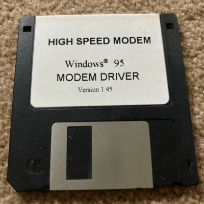 High Speed Modem Windows 95 Modem Driver Version 1.45 Floppy Disk | eBay