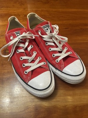 Converse Chuck Taylor All Star Low Top M9696 Red Men 8 Women 10 | eBay