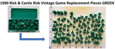 1990 Risk & Castle Risk Vintage Game Replacement Pieces GREEN | eBay