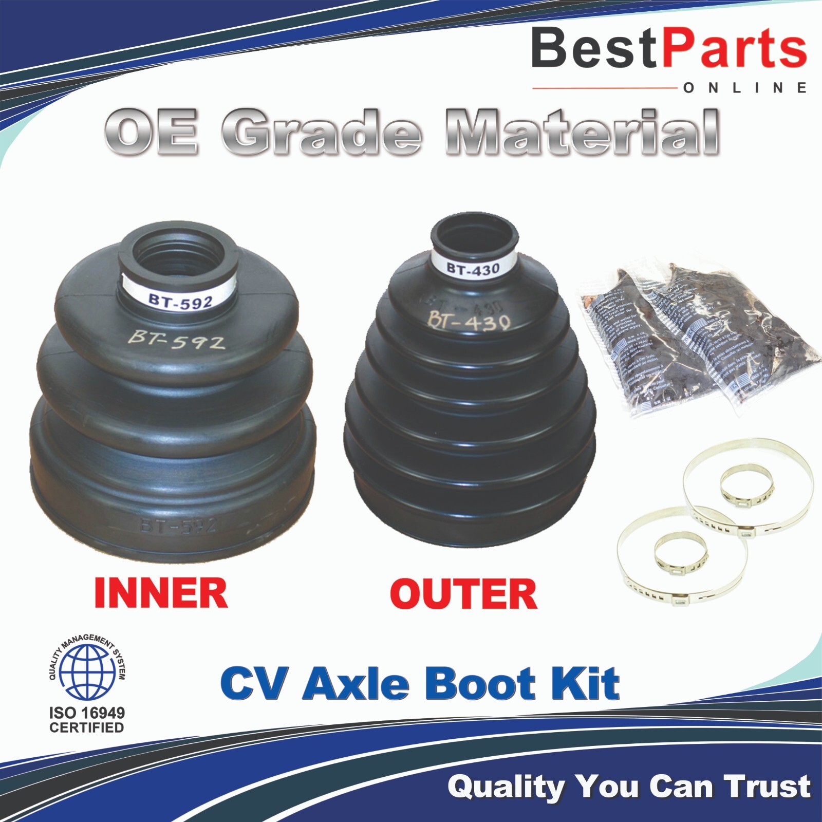 CV Axle Boot Kit for Nissan Armada 05-15 Titan 04-15 Infiniti QX56 04 ...