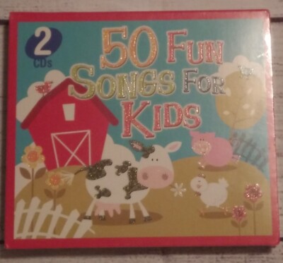 50 FUN SONGS FOR KIDS - 2 CDs - 50 All Time Favorites - New and Sealed ...