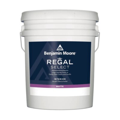 Benjamin Moore Regal Select Paint With Primer. Matte Interior Base 5 ...