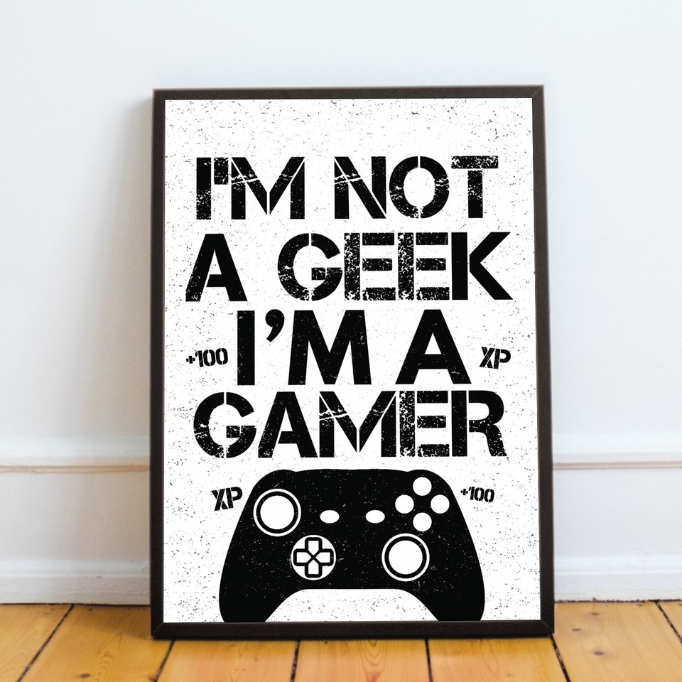 Gaming Prints Games Room Boys Bedroom Decor Gamer Gifts Wall Art Gaming ...