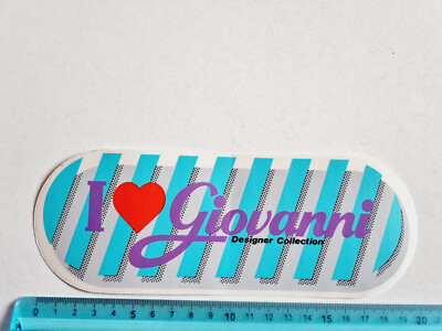 Adhesive I Love Giovanni Sticker Autocollant Adhesive Vintage 80s ...