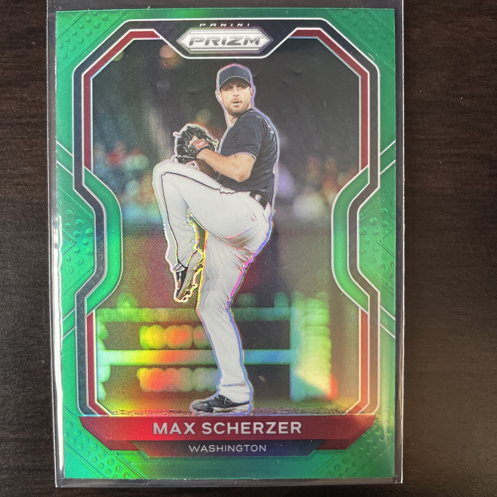 2021 Panini Prizm Baseball Max Scherzer #32 Green Prizm Washington ...