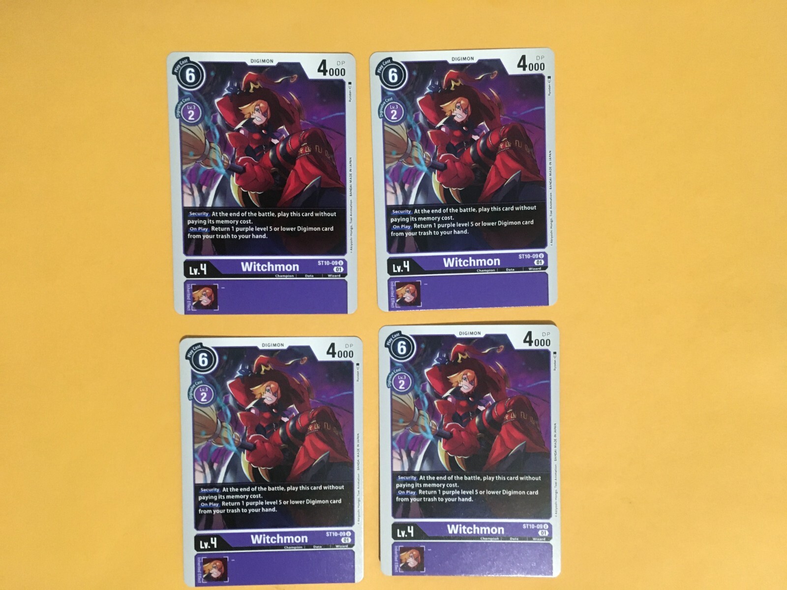 4x Witchmon (Playset) ST10-09 U Digimon CCG TCG | Parallel World Tactician NM | eBay