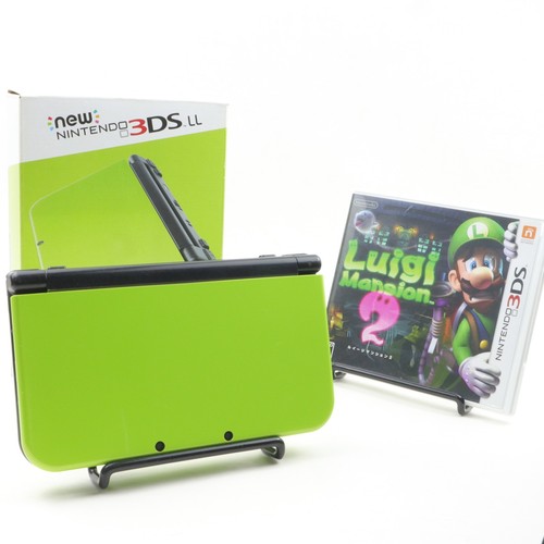 New Nintendo 3DS LL XL Console Dual IPS LCD Lime Black Excellent ...