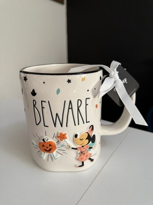 Rae Dunn Disney Minnie Mouse “Beware” Halloween 2025 Collectible Mug ...