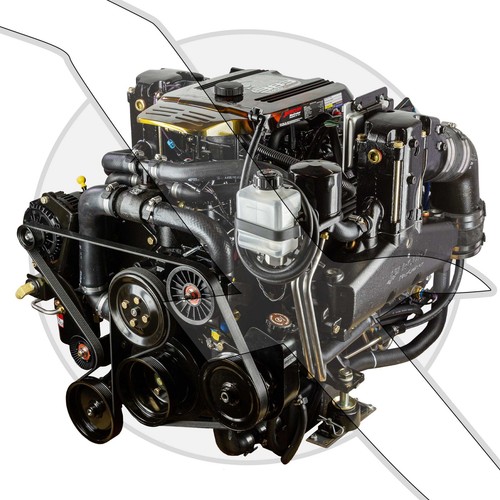 Mercruiser 383 MPI Stroker Bravo Engine Only Marine Complete | eBay