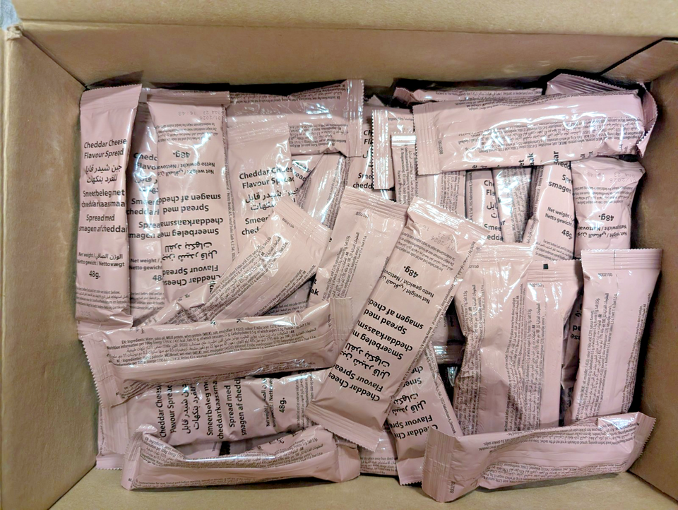 132 British Army Nato UN MRE Cheddar Cheese Flavour Spread 2026 | eBay UK