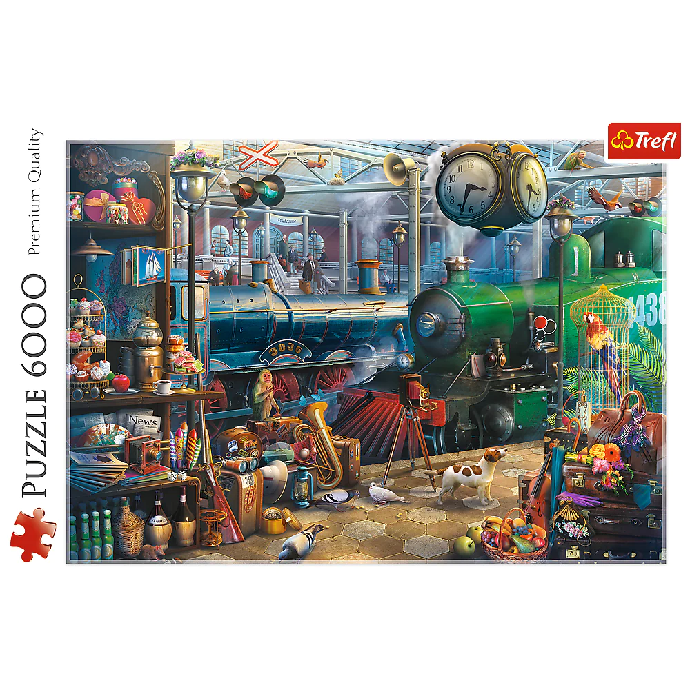 Trefl Red 6000 Piece Puzzle - Train Station | eBay
