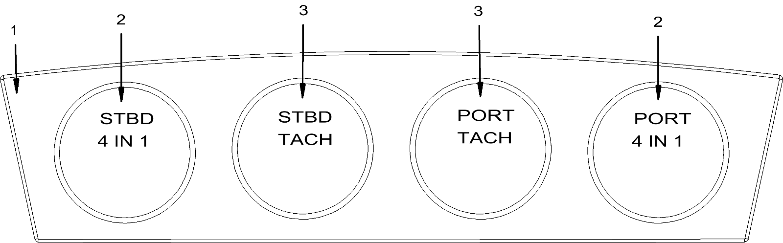 NEW OEM SEA RAY BLANK INSTRUMENT PANEL SMART CRAFT SILVER SEARAY PART ...
