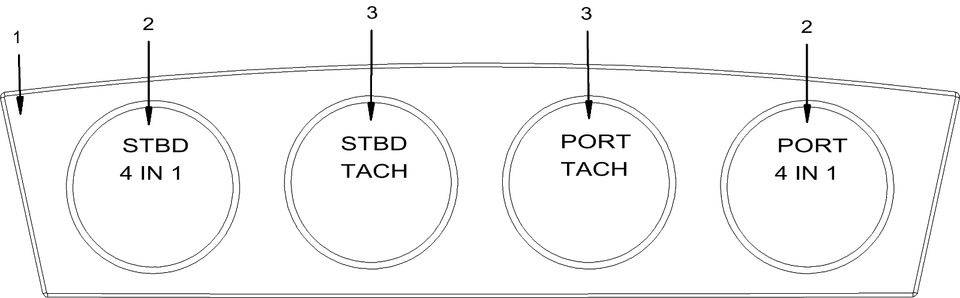 NEW OEM SEA RAY BLANK INSTRUMENT PANEL SMART CRAFT SILVER SEARAY PART ...