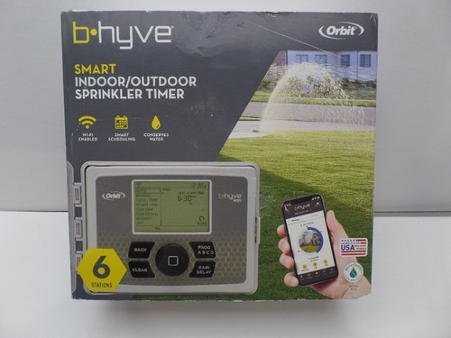 ORBIT 57946 B-HYVE 6-ZONE INDOOR/OUTDOOR SMART SPRINKLER CONTROLLER ...