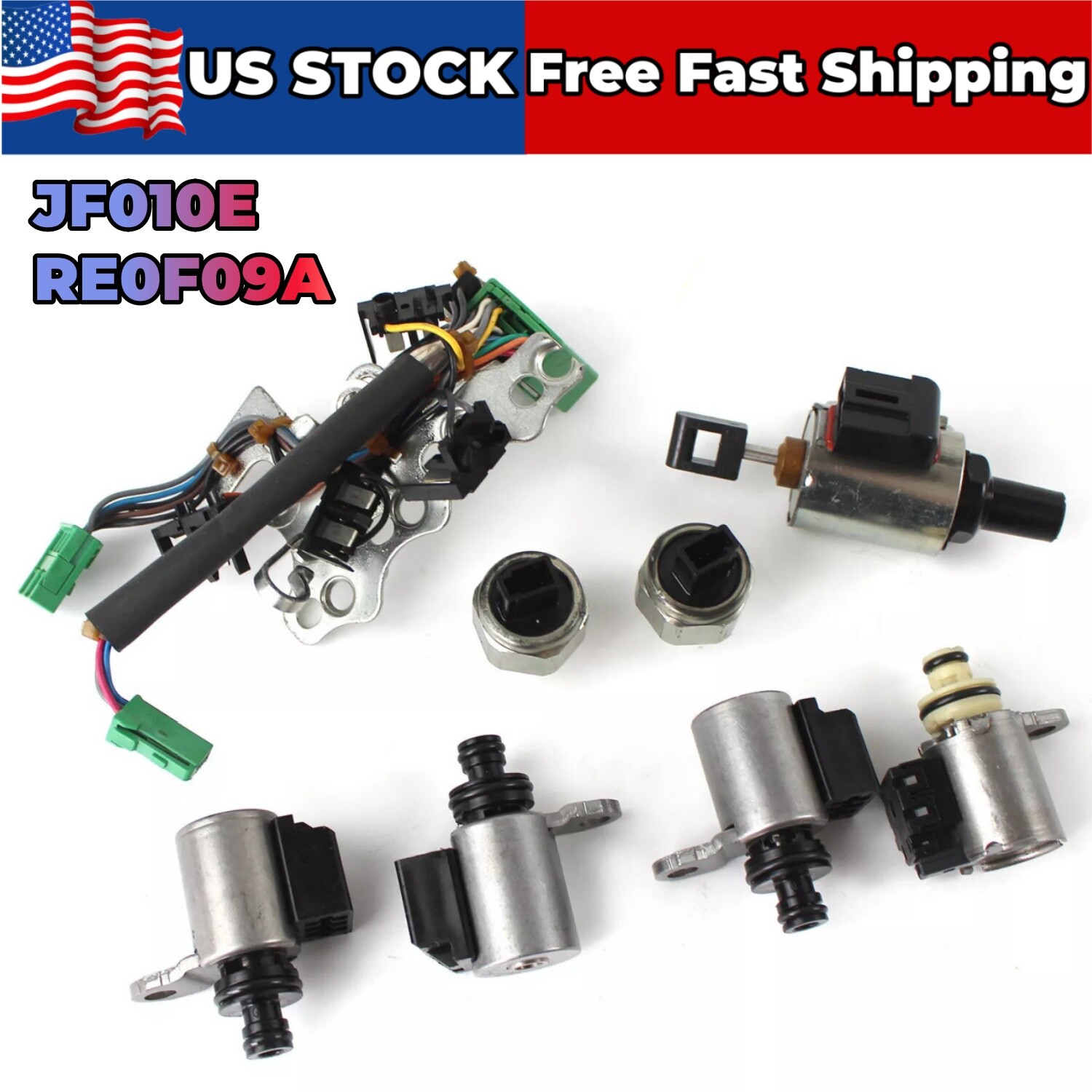 JF010E RE0F09A RE0F09B CVT Transmission Valve Body Solenoid Kit For ...