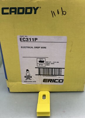 QTY 5 ERICO CADDY EC311P Plastic Electrical Drop Wire Securing Clip, 1/ ...