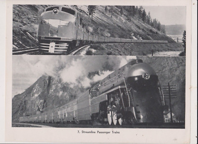 VINTAGE STREAMLINE PASSENGER TRAINS PICTURES | eBay