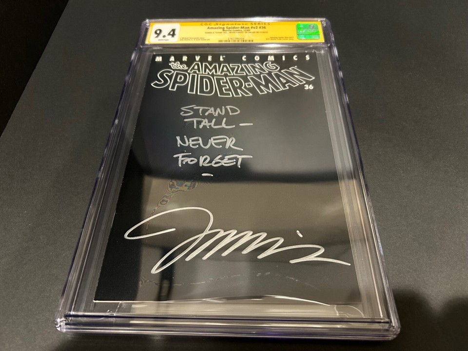 JIM LEE CGC Signature Series Amazing Spider Man 36 Written Remarque ...