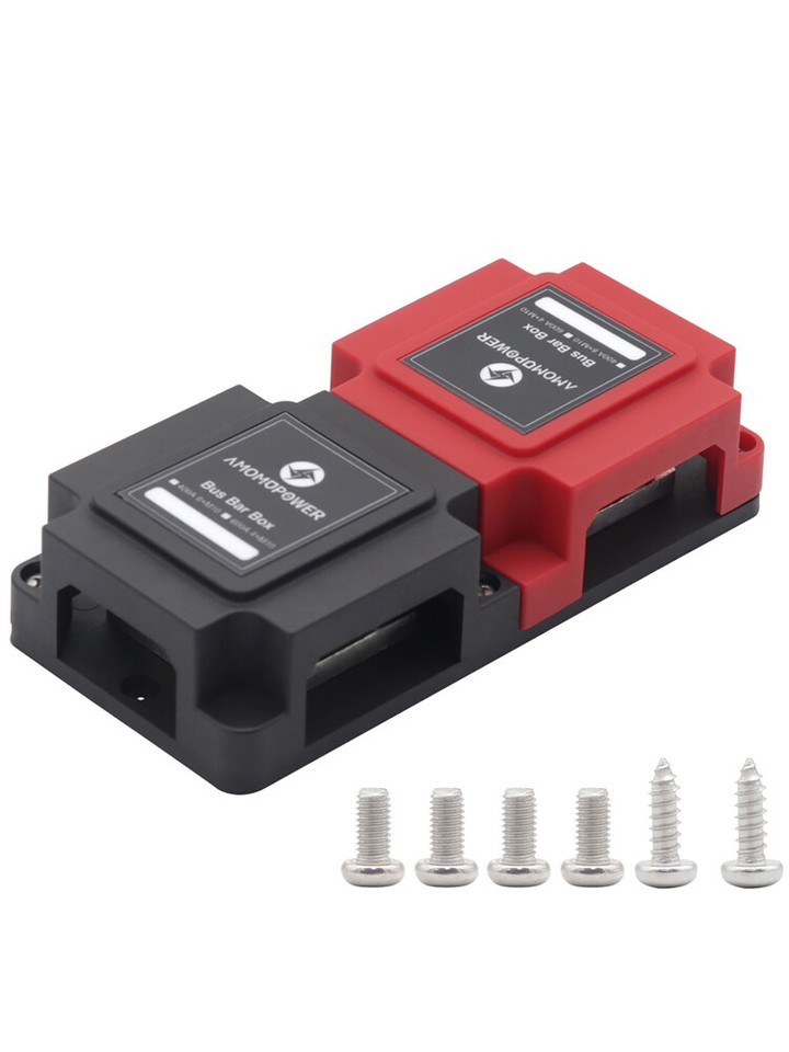 Heavy-Duty Module 8x3/8" M10 Stud Terminal Battery Distribution Block ...