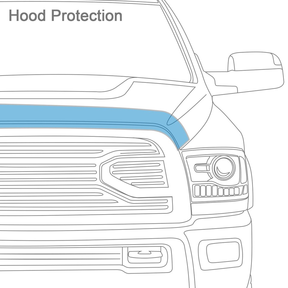 AVS Bugflector II Dark Smoke Bug Deflector Hood Shield for GMC Sierra ...