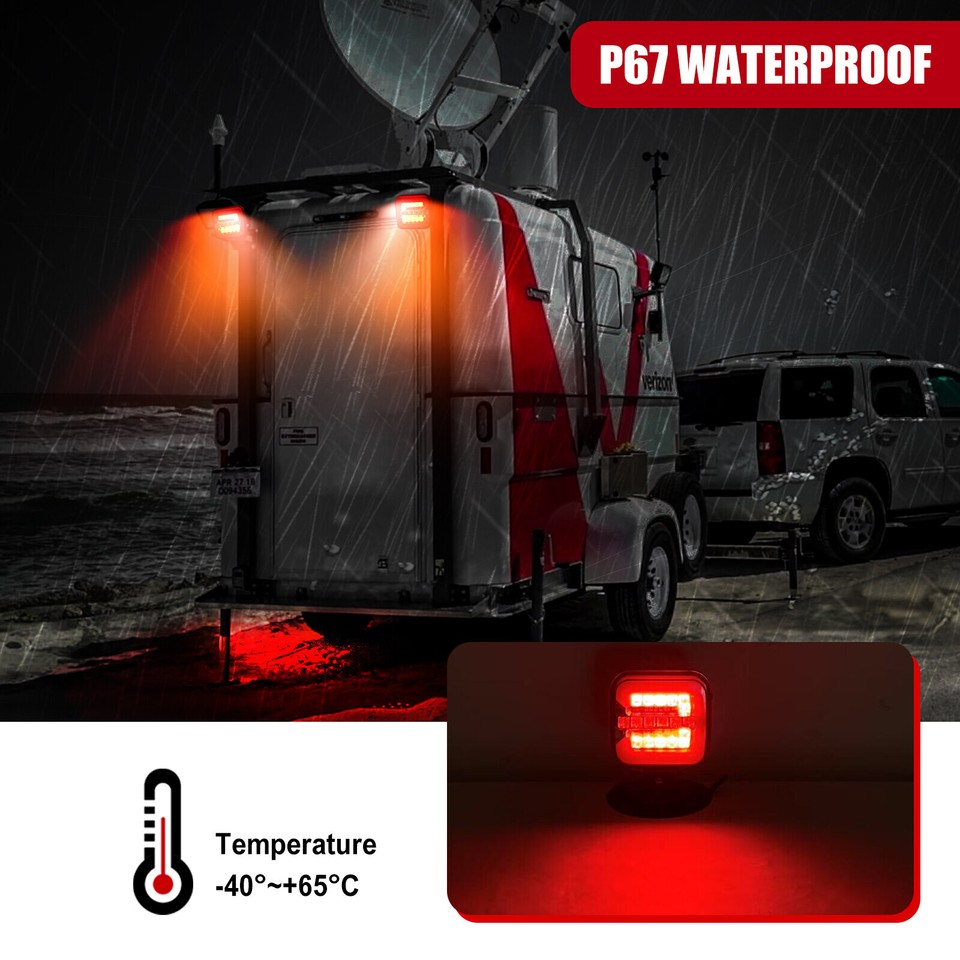 Wireless Trailer Lights, 2 Mounting Options Magnetic Trailer Light for ...