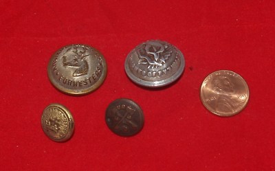 GROUP LOT ANTIQUE VINTAGE UNIFORM COAT BUTTONS FRATERNAL MASONIC ...