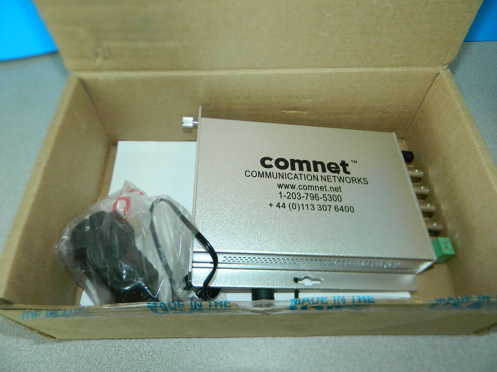 COMNET FVT41S1 4-CHANNEL DIGITALLY ENCODED VIDEO TRANSMITTER SM 1 FIBER ...