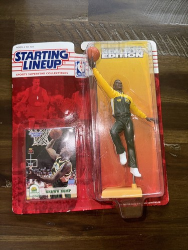 1994 Starting Lineup Shawn Kemp Seattle Supersonic Figure and Card | eBay