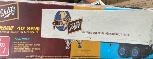 AMT T554 Fruehauf Schlitz Beer TRAILER 1/25 McM KIT niob. | eBay