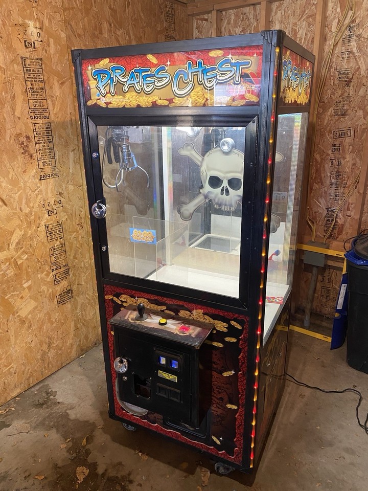 Pirates Chest Arcade Claw Machine Redemption 31” Crane Game | eBay