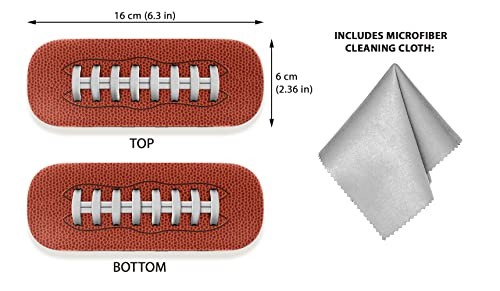 Hard Shell Eyeglasses Case, Clamshell Sunglasses Holder Football ...